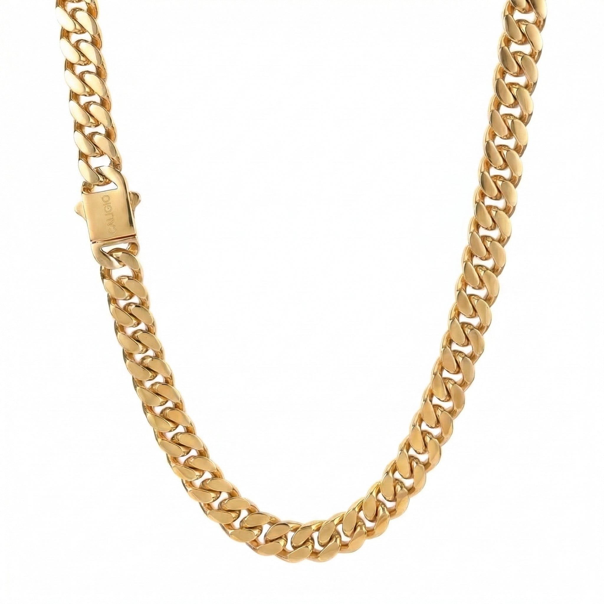 MIAMI Cuban Chain For Men, Golden Accessories | Caligio – CALIGIO