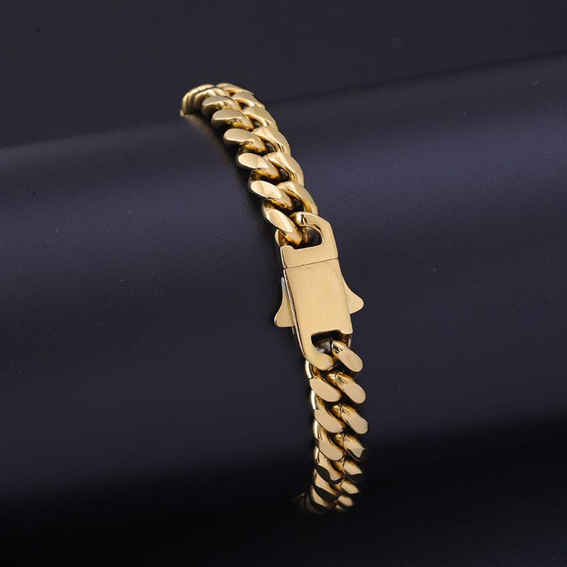 Miami Cuban Golden Bracelet, Cuban-Link Chain Bracelets | Caligio – CALIGIO