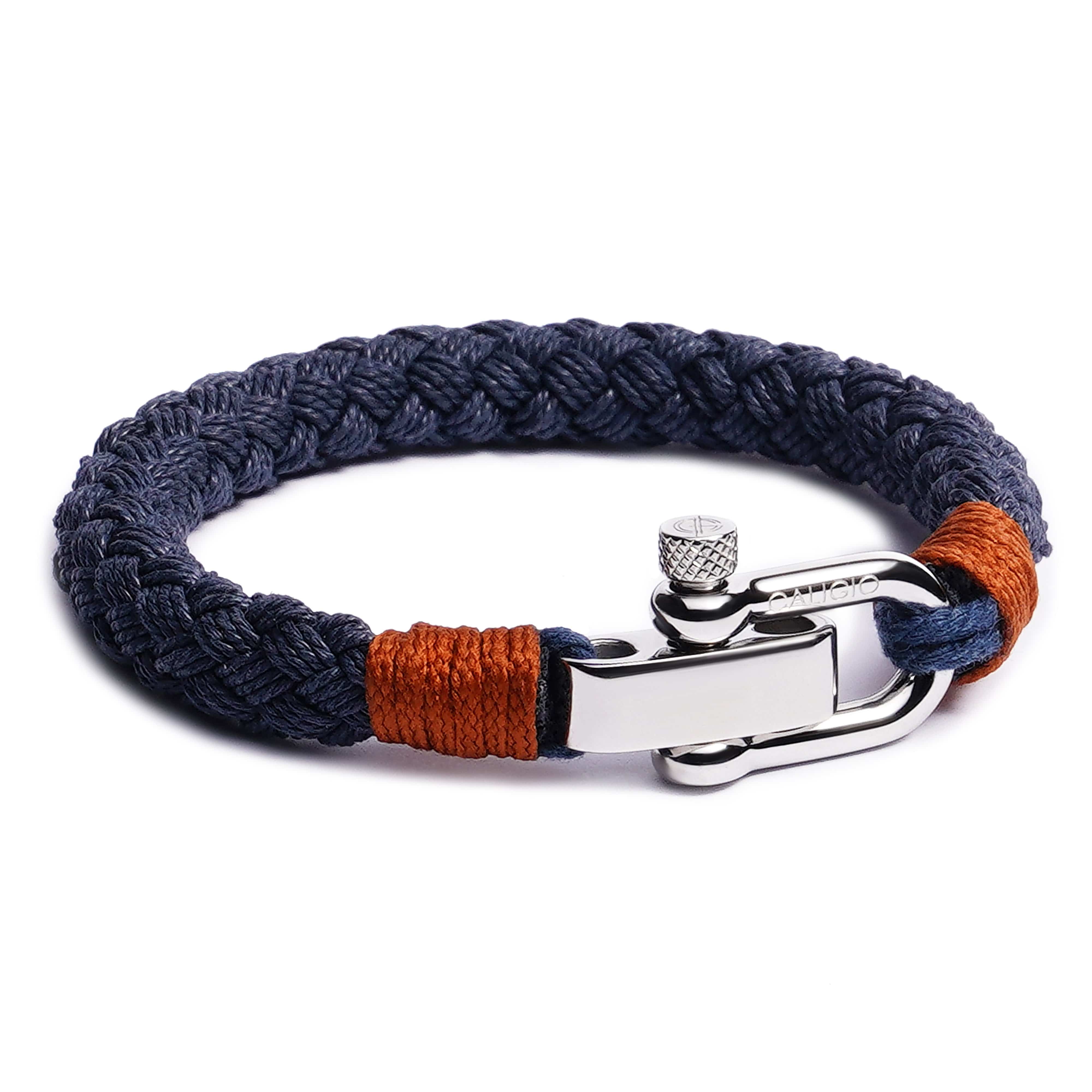 Gio Navy Blue Men’s Bracelet – Nautical & Minimalist | Caligio – CALIGIO